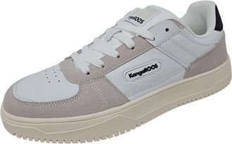 Kangaroos Unisex K-Nat Harper Sneaker, White/Vapor Grey, 44 EU