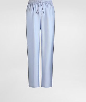 Dolce & Gabbana Silk Twill Trousers - Mann Hosen Und Shorts Hellblau 54