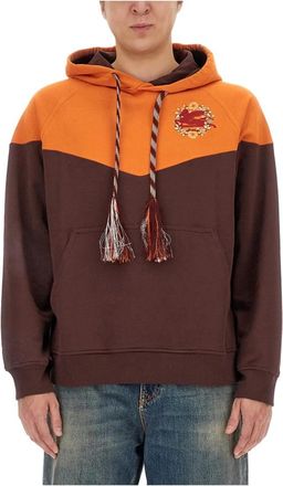 Etro Homme, Sweatshirts et sweats &agrave; capuche, Orange, Taille: M Etro Sweaters Orange