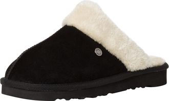 s.Oliver Damen Pantoffeln zum Reinschlüpfen Flauschig, Schwarz (Black), 38 EU