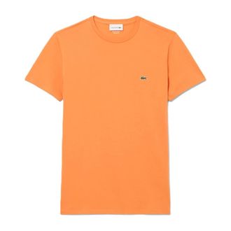 Lacoste Pima Cotton T-Shirt - - Tops - Herren - Orange - S