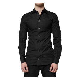 Dolce & Gabbana Dress Shirt - - Shirts - Herren - Schwarzk - XS