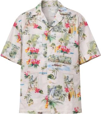 Tintoria Mattei Homme, Chemises, Multicolore, Taille: XL Bowling Shirt