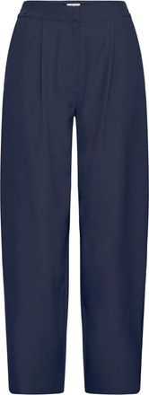 Ichi Ichi, Femme, Pantalons, Bleu, Taille: 46 FR Pantalon Coupe Tonneau Ihfava