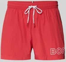 HUGO BOSS Regular Fit Badeshorts mit Label Print Modell MOONEYE