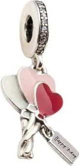 Pandora Balloons Silver Dangle - - Accessories - Damen - Rosa - ONE SIZE