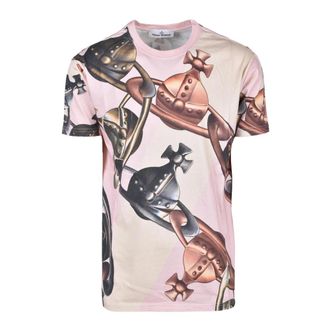 Vivienne Westwood Baumwoll-T-Shirt mit einzigartigem Design - - Tops - Herren - Rosa - XS