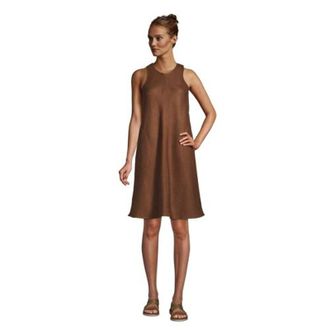 Lands End Leinenkleid, Damen, Gr&ouml;&szlig;e:36-38 regular, Braun, Leinen, by Lands End