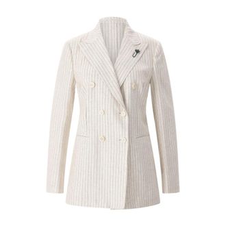 Lardini Gekn&ouml;pfter Blazer - - Jackets - Damen - Beige - S
