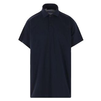 Balenciaga Blaues Intertwined Polo Shirt - - Tops - Herren - Blau - M