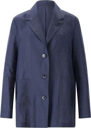 Lardini Femme, Vestes, Bleu, Taille: 40 FR Blazer en lin