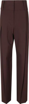 Sportmax Pantalon Girino - Femme - Pantalons - Brun - Taille: 30 FR