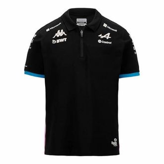 Kappa Polo Adrem BWT Alpine F1 Team 2024 pour Homme - Noir - Taille 2XL