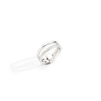 POMELLATO 18kt Wei&szlig;gold Diamantring - - Accessories - Damen - Grau - 55 MM