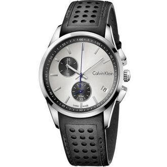 Calvin Klein Modern Man Silver Quarz Uhr - - Accessories - Herren - Schwarzk - ONE SIZE