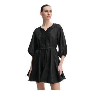 Isabelle Blanche Is25Ss.a086.T019 Kleid - - Dresses - Damen - Schwarzk - S