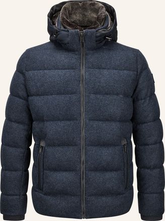 Milestone Steppjacke Msmason Im Materialmix Mit Abnehmbarem Kragen blau