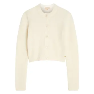 JOSH V Femme, Pulls, Blanc, Taille: 40 FR Gilet Blanc Patty Haut &Eacute;l&eacute;gant