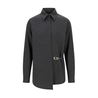 Herno Chemise &agrave; col classique - Femme - Blouses et Chemises - Gris - Taille: 38 FR