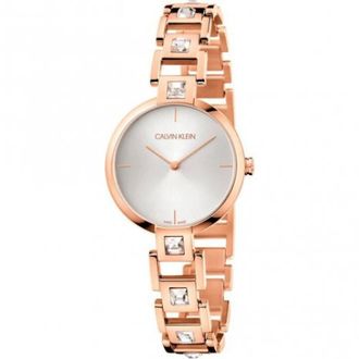 Calvin Klein Mesmerise Quarzuhr mit Edelstahlarmband - - Accessories - Damen - Braun - ONE SIZE