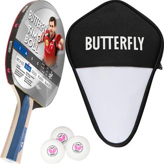 Butterfly Timo Boll Silver Tischtennisschläger | Tischtennis Racket TT Hobbyschläger für ambitionierte Freizeitspieler | hochwertige Qualität | ITTF zertifizier