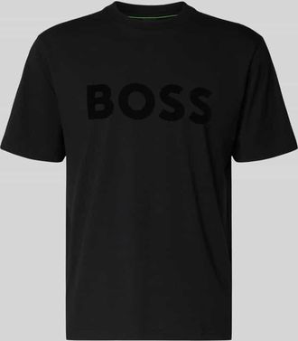 HUGO BOSS Regular Fit T-Shirt aus Baumwoll-Mix Modell ICONIC