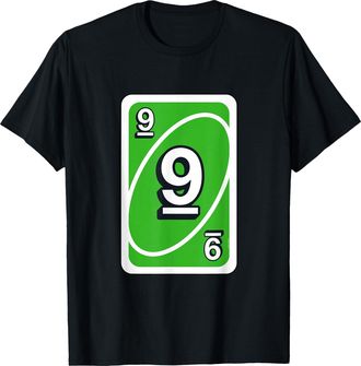 Uno Halloween Green 9 Karte T-Shirt