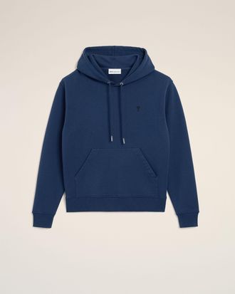 Ami Hoodie Bleu Ami De Coeur en Coton Encre - XL - Homme