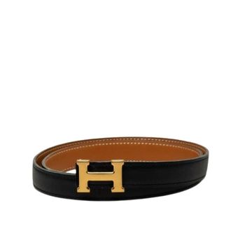 Herm&egrave;s Ceinture H pr&eacute;-poss&eacute;d&eacute;e - Femme - Pre-owned - Noir - Taille: ONE Size
