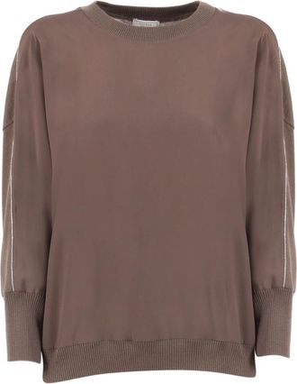 PESERICO Femme, Pulls, Brun, Taille: 40 FR Maglia