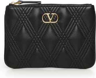 Valentino Garavani Femme, Accessoires, Noir, Taille: ONE Size Zip Wallet