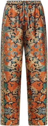 Pierre-Louis Mascia Femme, Pantalons, Multicolore, Taille: 40 FR Aloe 10959 Wide Pantalons