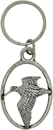 Generic Porte-cl&eacute;s B&eacute;casse &Eacute;tain Oiseau, Argent&eacute;., 7cm