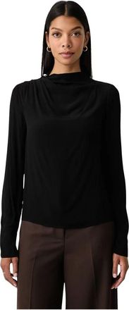 Patrizia Pepe Chemisier en viscose - Femme - Blouses et Chemises - Noir - Taille: 42 FR