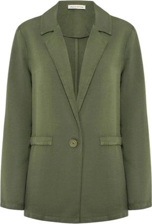 Manila Grace Femme, Vestes, Vert, Taille: 44 FR Blazers