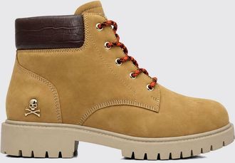 Philipp Plein Bottines &agrave; lacets en nubuck avec application Skull