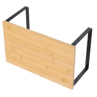 FOMIYES Gew&uuml;rzregal Metall Holz Doppelst&ouml;ckiges Aufbewahrungsregal f&uuml;r K&uuml;che und Bad Stapelbar Platzsparend Stabil