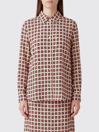 Aspesi Chemise en pure soie avec imprim&eacute; g&eacute;om&eacute;trique et col classique