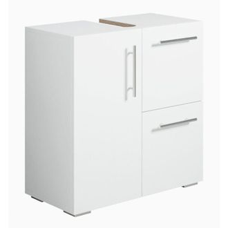 Badplaats Badplaats - Badezimmer Badmöbel Mars 60cm - Weiß - Unterschrank Badmöbelset