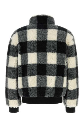Givenchy Mens Embroidered Pile Jacket Blackwhite Giacche E Gilet