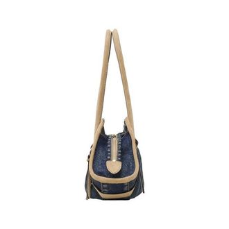 Marc Jacobs Sac The Denim Suede Cristina Satchel en coton