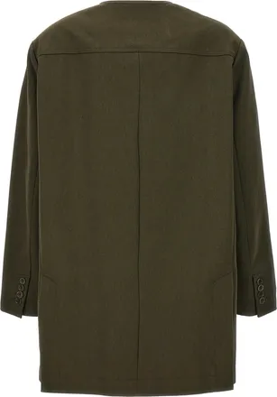 Max Mara Recital Midi Coat - Olive