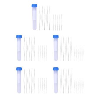 joyMerit 50 er Pack Big Eye Edelstahl Perlennadeln Augen Perlen Nadeln mit Nadel Flasche, f&uuml;r Schmuckherstellung