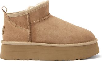 Australia Luxe Gem&uuml;tliche, ultrakurze Plateau-Stiefel in Taupe