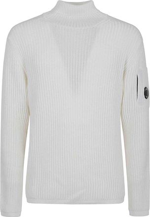 C.P. Company C. P. Company Pull Col Roulé - Blanc