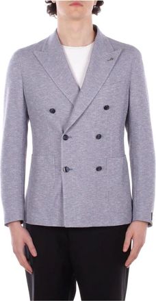 Tagliatore Homme, Costumes, Bleu, Taille: L Veste crois&eacute;e