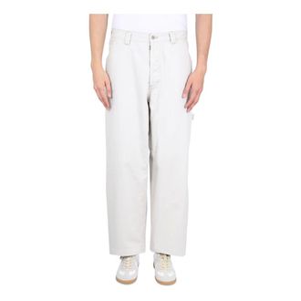 Maison Margiela Homme, Jeans, Blanc, Taille: W32 Carpenter Jeans
