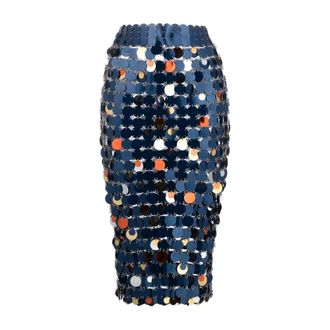 Paco Rabanne Multicolour Jupe Midi Rock - - Skirts - Damen - Mehrfarbig - XS