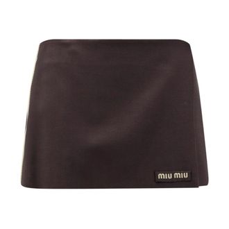 Miu Miu Damen, R&ouml;cke, Braun, SGr&ouml;&szlig;e