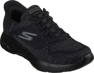Skechers Herren Hands Free Slip-Ins Go Walk Arch Fit 2.0 - Grand Select 2 Sneaker, Schwarz/Schwarz, 42 EU